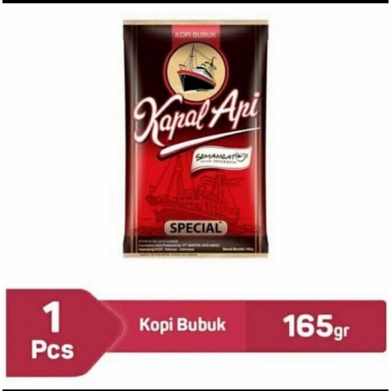 Jual Promo serba murah kopi kapal api bubuk spesial kemasan 165 gram ...