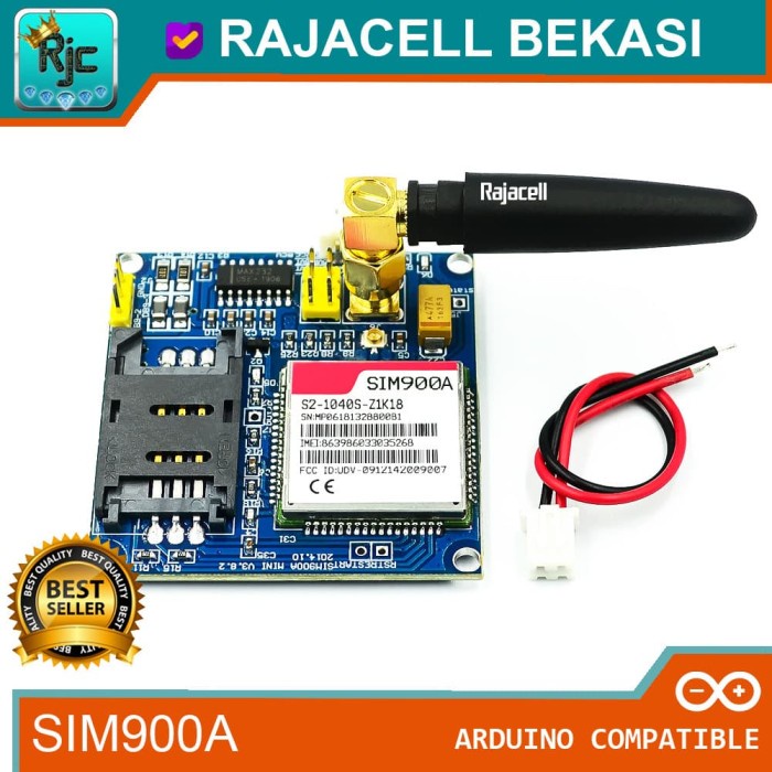 Jual PROMO MODULE SIM900A GSM GPRS SHIELD SERIAL MODEM FOR ARDUINO ...