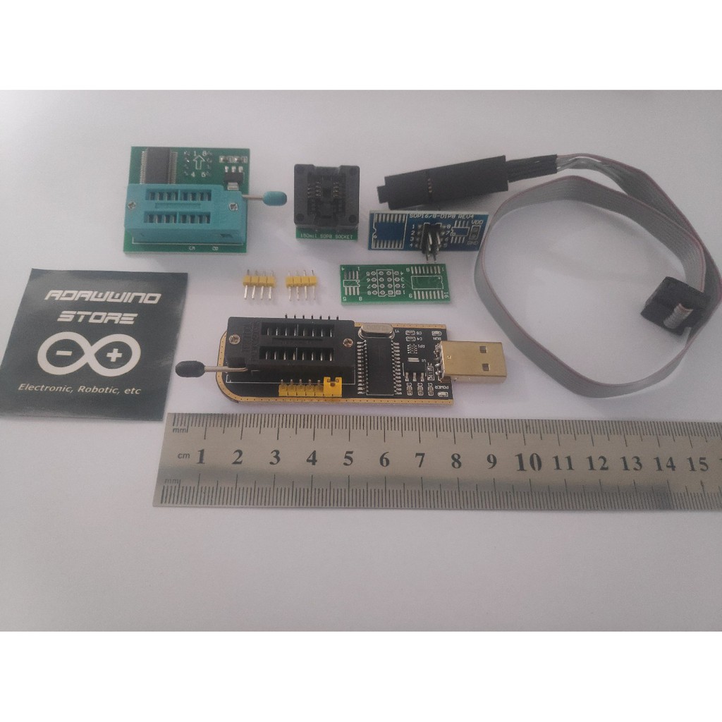 Jual CH341A Clip Jepit Full Set IC EEPROM 24 25 Series Flash BIOS USB ...