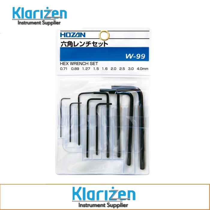 Jual Hex Wrench Set HOZAN W-99 Hex Wrench Set (KUNCI L) Original Japan | Shopee Indonesia