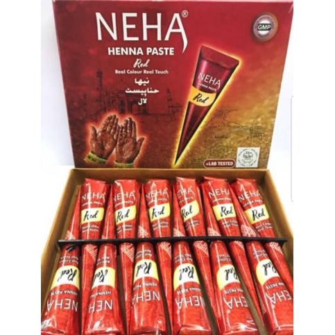 Jual NEHA HENNA PASTE HENNA HALAL BPOM ECERAN HEENA HENNA HENA MAGIC ...