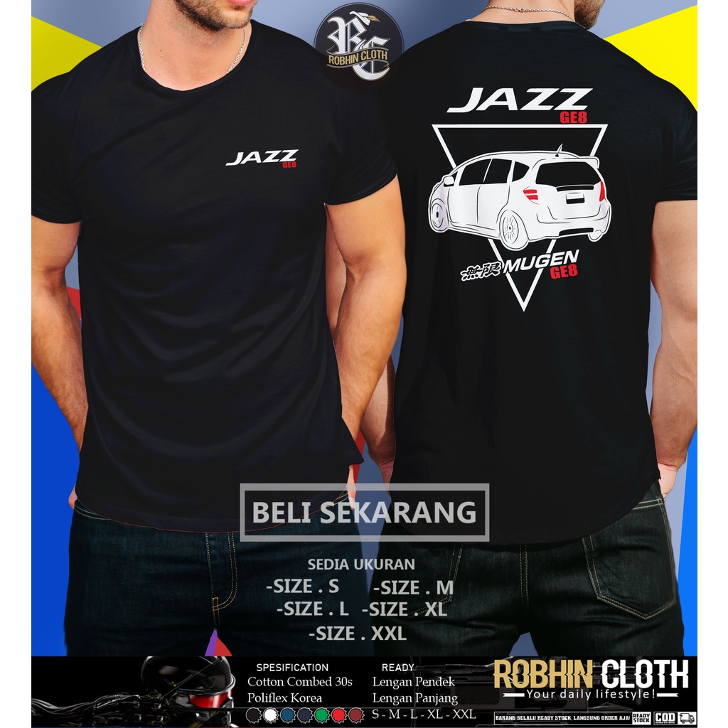 Jual Kaos Mobil Honda Jazz GE8 Mugen Japan Racing Baju Otomotif | Shopee Indonesia
