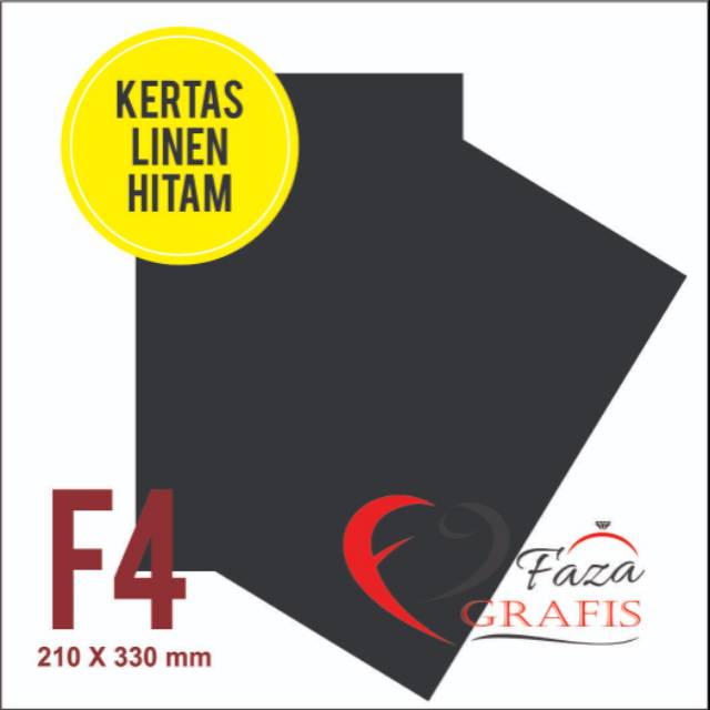 Jual isi 10 lembar Kertas linen hitam F4 | Shopee Indonesia