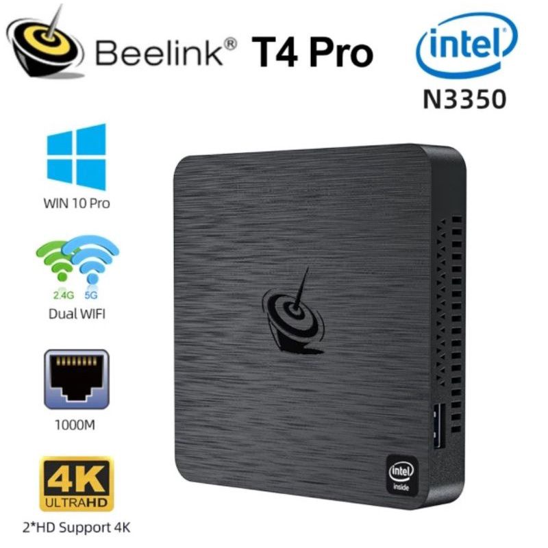 Jual Beelink Mini PC T4 Pro Intel Celeron N3350 4/64GB Dual 4K Windows 10+Bracket | Shopee Indonesia