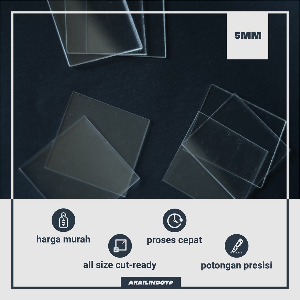 Jual CUSTOM ACRYLIC BENING MURAH PERSEGI ukuran tebal 3mm LASER CUTTING ...