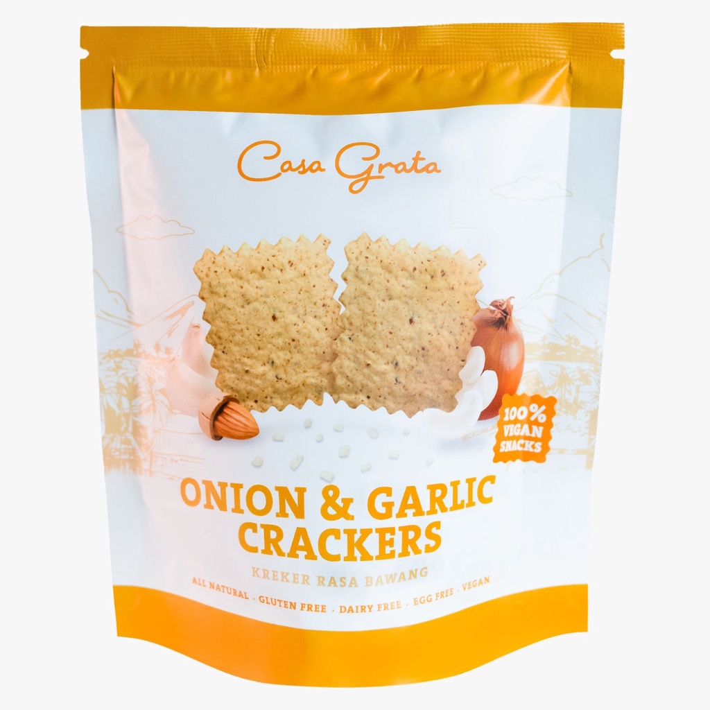 Jual Casa Grata Onion dan Garlic Crackers 20gr | Shopee Indonesia