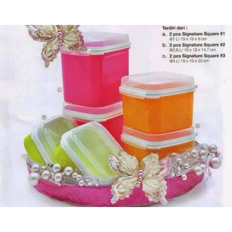 Jual TUPPERWARE SIGNATURE SQUARE | Shopee Indonesia