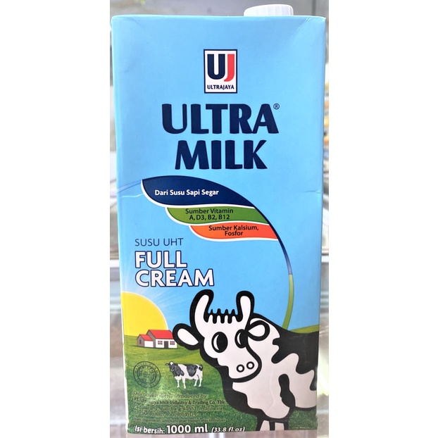 Jual Ultra Milk UHT Full Cream 1 Liter | Shopee Indonesia