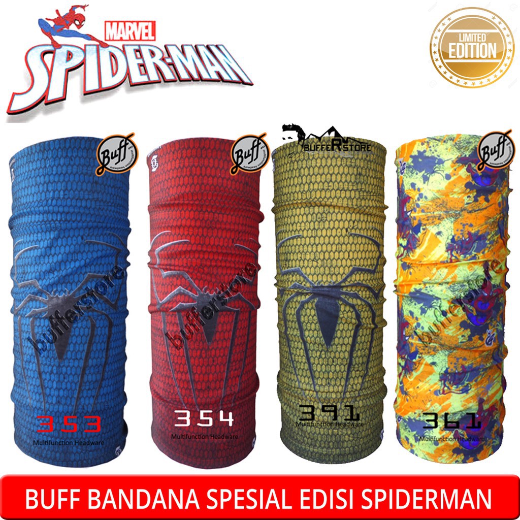 Jual bandana masker spesial edisi spiderman marvel original jiabao ...