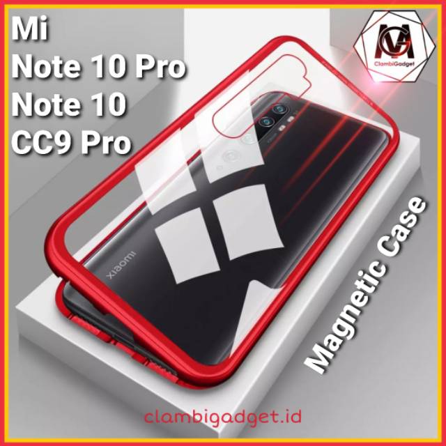 Jual Casing Case Xiaomi Mi Note 10 Pro Note 10 CC9 Pro Magnetic Side Glass Magnetik Magnet 2in1 ...
