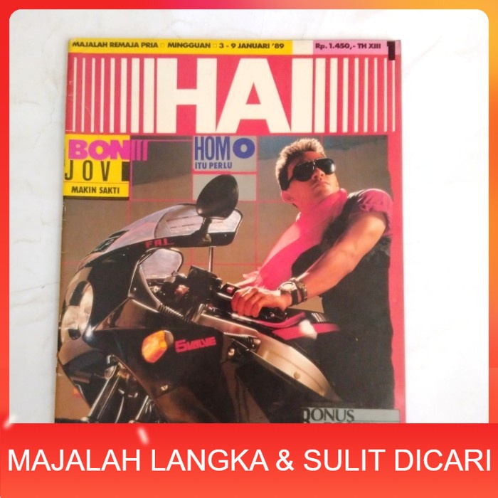 Jual Majalah HAI No.1 Jan 1989 Cover HENRY HENDARTO + POSTER KALENDER Langka | Shopee Indonesia