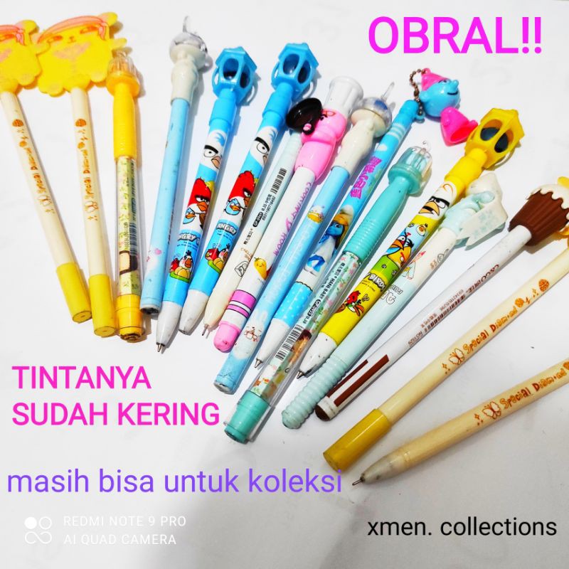 Jual BULPEN KARAKTER PULPEN LUCU BOLPEN KARAKTER OBRAL TINTA SUDAH ...