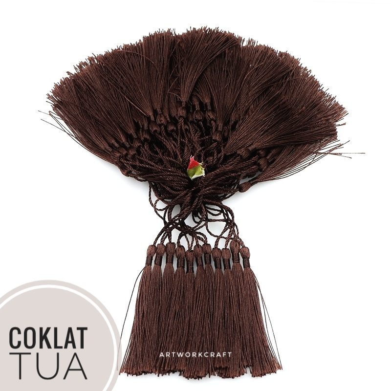 Jual Tassel Rumbai Kerajinan Tangan Warna Warni/ Gantungan hiasan tali ...