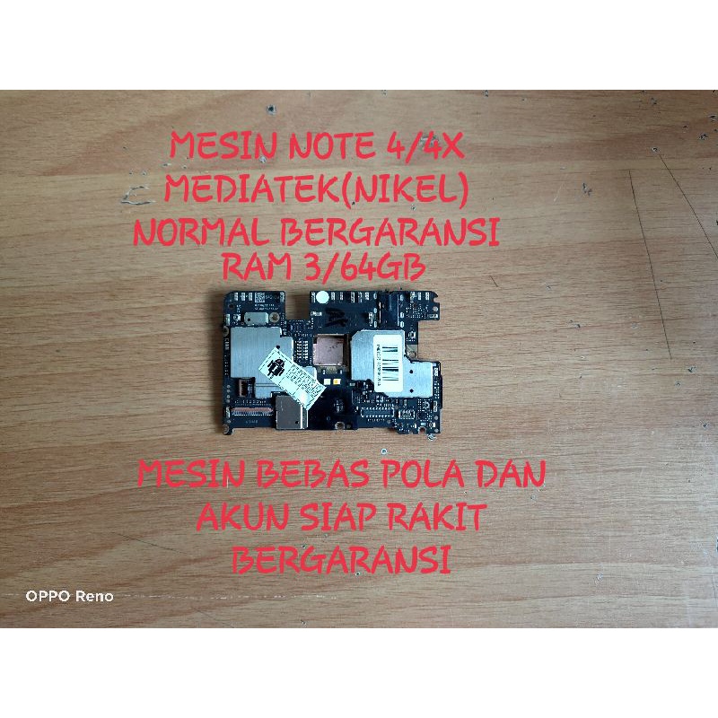 Jual mesin note 4 mediatek normal ram 3/64gb mesin xiaomi note 4x ...