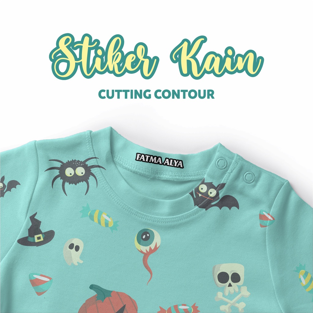 Jual Stiker Kain CONTOUR Label Baju Iron on Sticker ANTI LUNTUR Murah ...