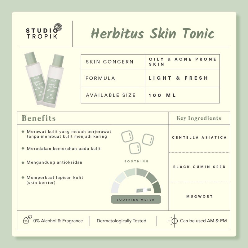 Jual STUDIO TROPIK Herbitus Skin Tonic | Shopee Indonesia