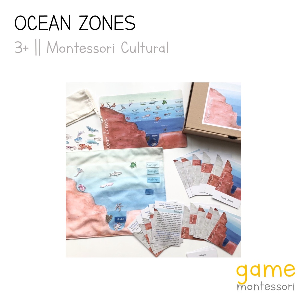 Jual Game Montessori Ocean Zones Canvas Series | Shopee Indonesia