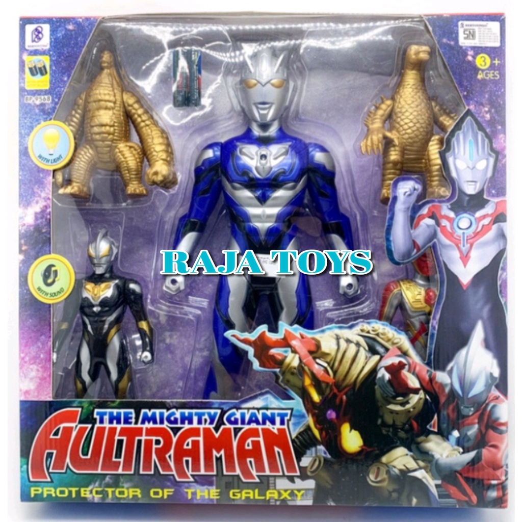 Jual RAJA - Mainan Anak The Mighty Giant Ultraman Monster Set - BP 9568 ...
