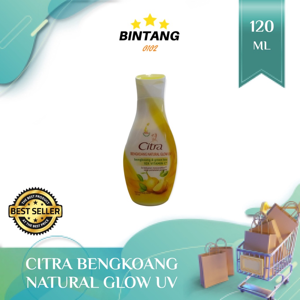 Jual Citra Hand Body Lotion Bengkoang Natural Glow UV 120 ml / 110ml | Shopee Indonesia