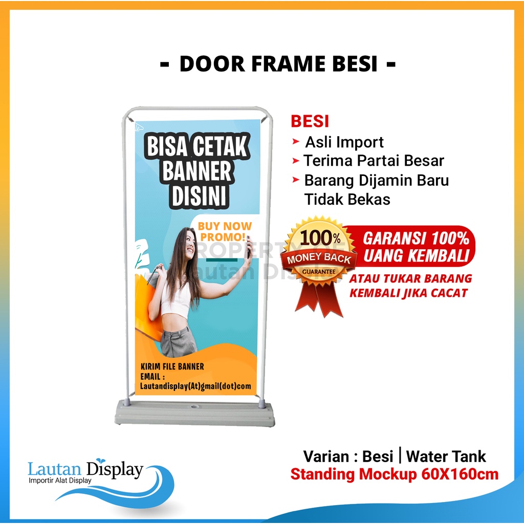 Jual DoorFrame, Tripod Standing Door frame Stand Banner Standing Door ...