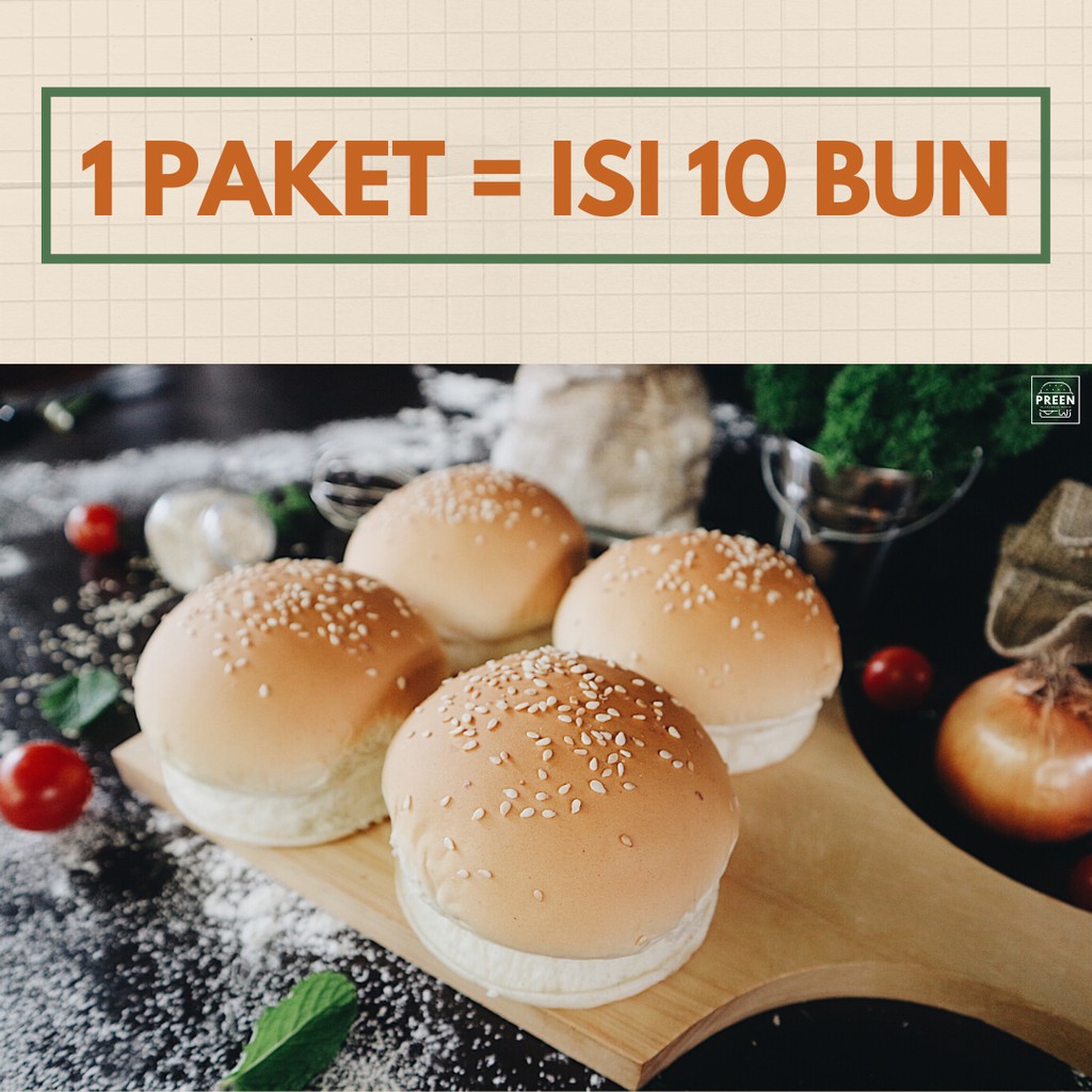 Jual ROTI BURGER BUN SPESIAL - PAKET BURGER BUN (10 PCS) | Shopee Indonesia