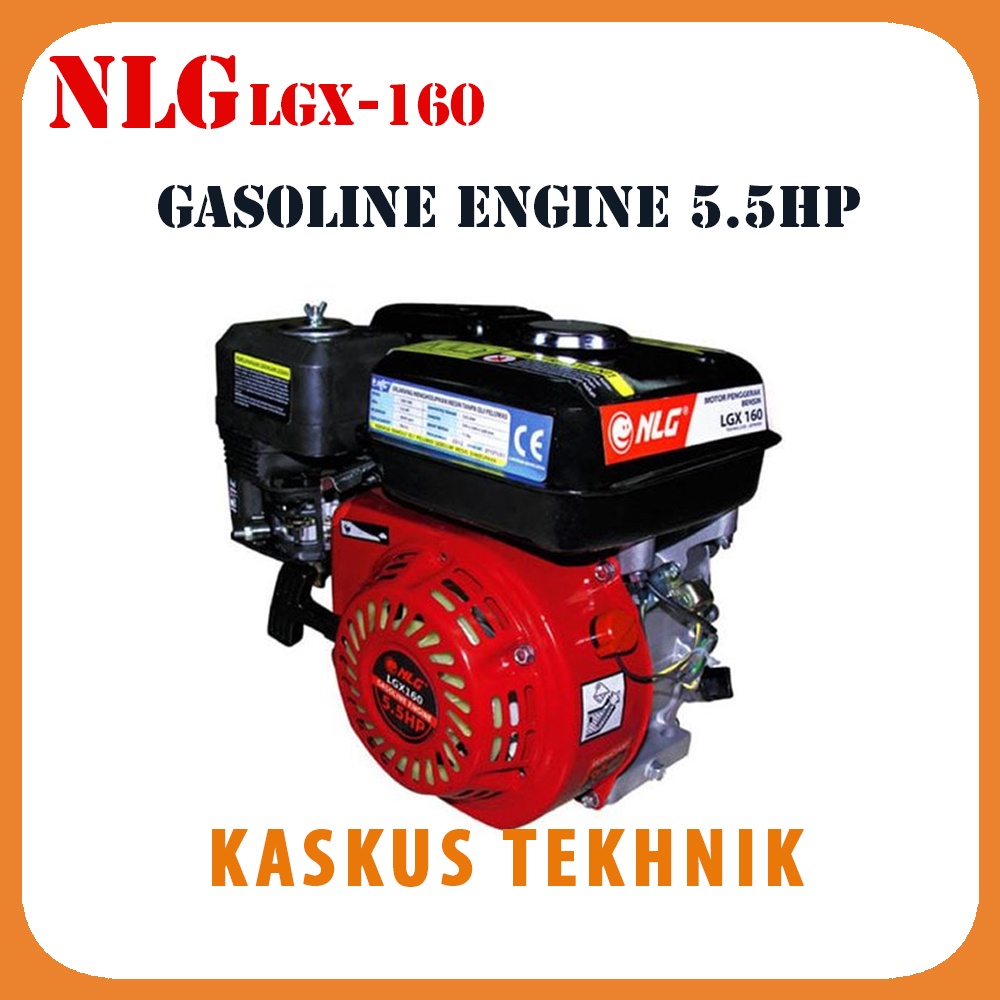 Jual Mesin motor penggerak bensin engine 5.5hp NLG LGX 160 | Shopee Indonesia
