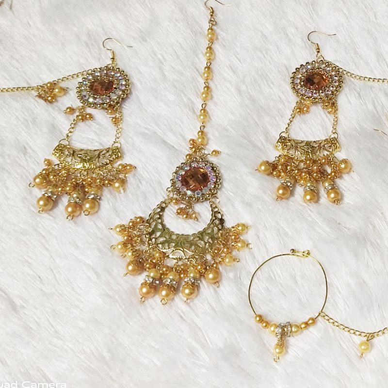 Jual AKSESORIS INDIA SIMPEL 1 SET HAND MADE | Shopee Indonesia