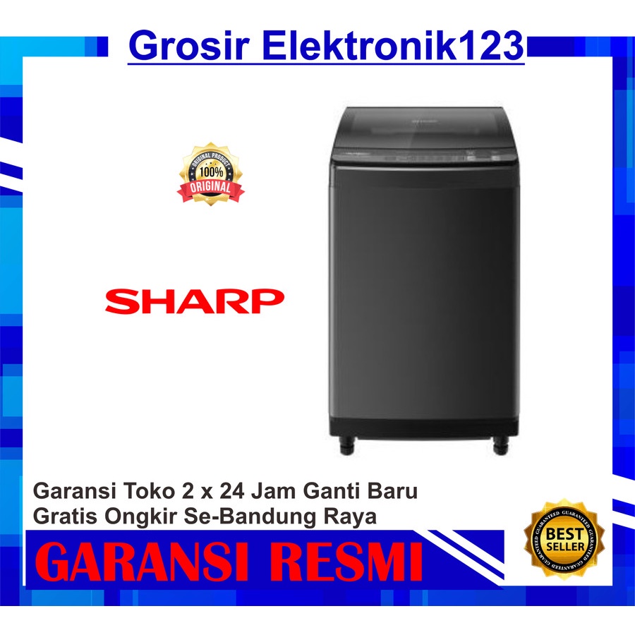 Jual MESIN CUCI SHARP ESM 1050 1 TABUNG ESM1050 XT TOP LOADING INVERTER | Shopee Indonesia