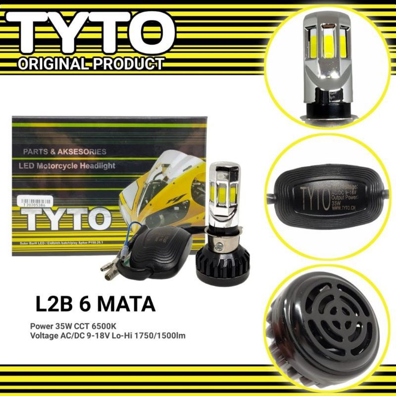 Jual LAMPU LED DEPAN PLUS BALAS UNIVERAAL ALL MOTOR BY TYTO LAMPU LED 6 ...