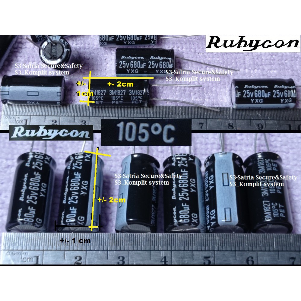 Jual Elko 680uf 25V elco 680 uf 25 V vol 25vol Electrolytic Capacitor ...