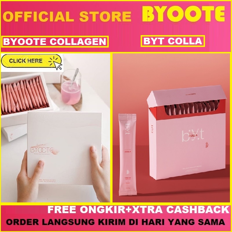 Jual [ORIGINAL] BYOOTE COLLAGEN 16 SACHET ANTIOXIDANT GLOWING WHITENING ...