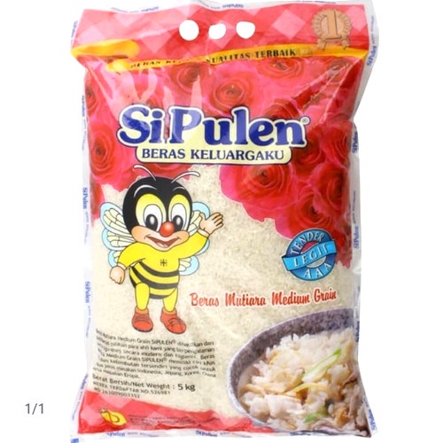 Jual Beras Si Pulen Mutiara Medium Grain 5kg | Shopee Indonesia