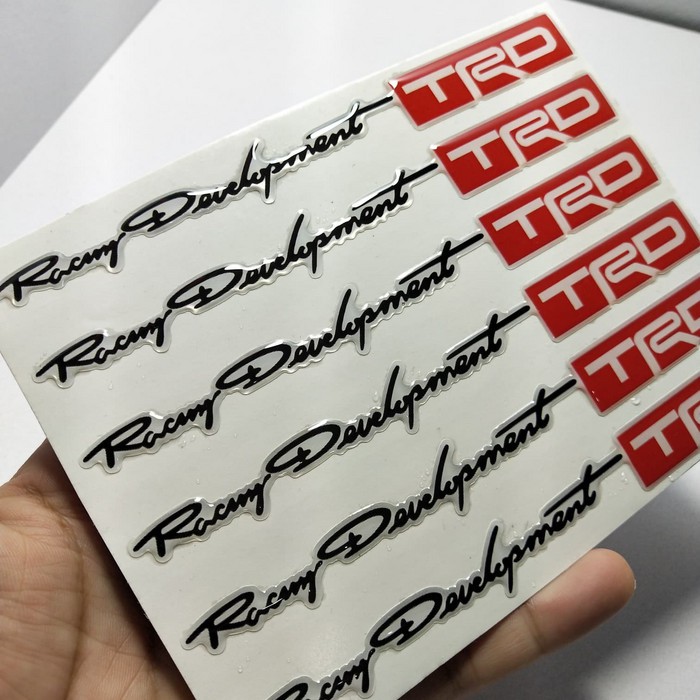 Jual stiker racing development trd hitam merah | Shopee Indonesia