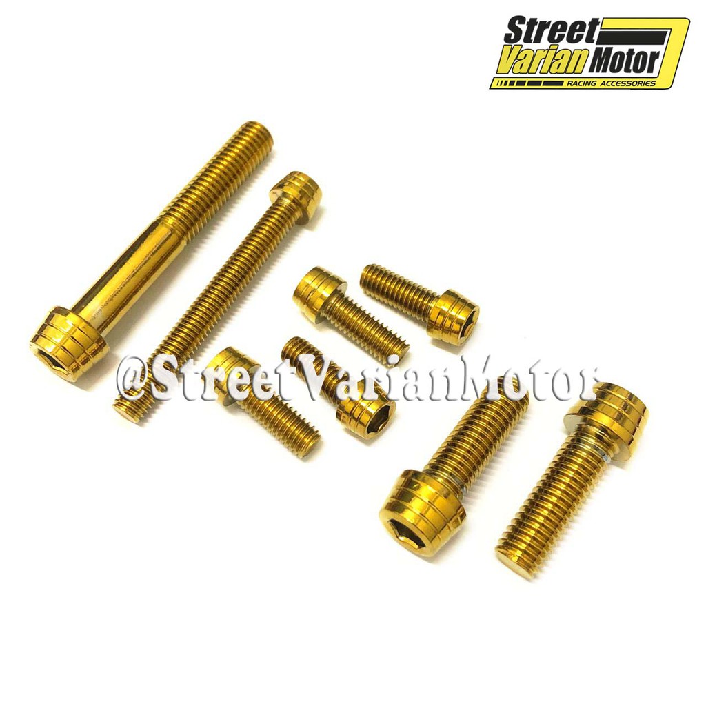 Jual Paket Baut Kerucut Kaliper Monoblok KHUSUS Shock RT Copy Ori Isi 8 Pcs | Shopee Indonesia