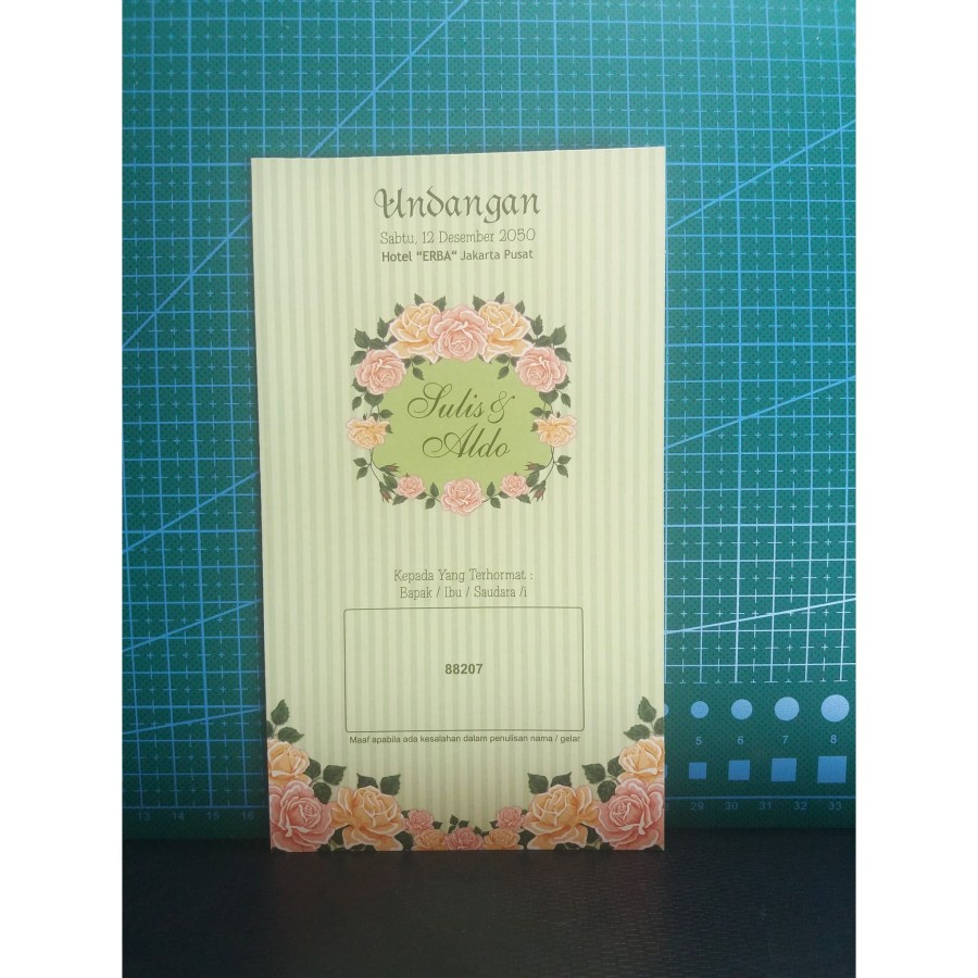 Jual Undangan Pernikahan/Khitan Cetak ERBA 88207 Banyak Bonus & Murah ...
