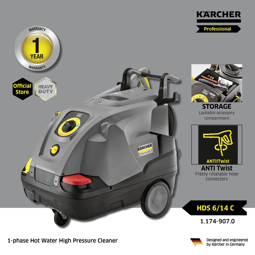 Jual Karcher HDS 6/14 C *EU Hot Water High Pressure Cleaners | Shopee Indonesia
