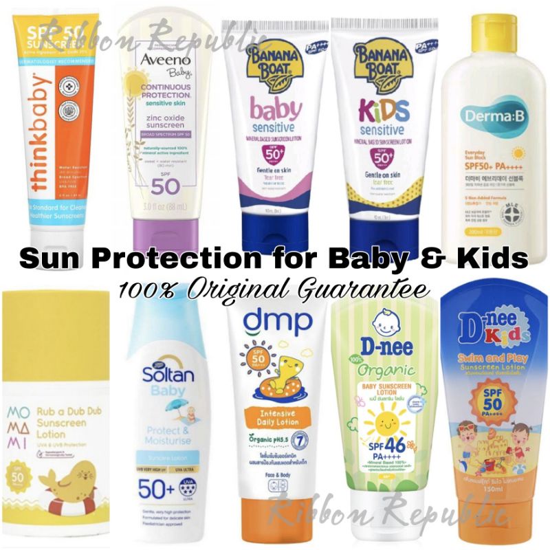 Jual Banana Boat Aveeno Coppertone ThinkBaby USA Momami Soltan DermaB ...