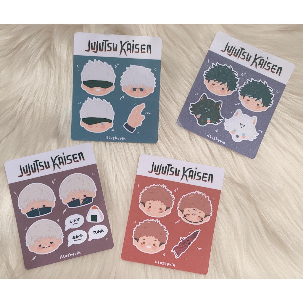 Jual Jujutsu Kaisen JJK Mini Sticker Sheet Polco Journal Stiker ...