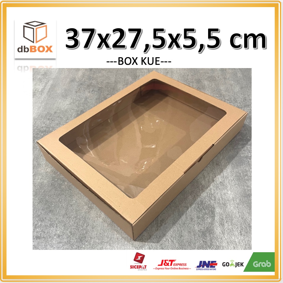 Jual BOX MIKA 37x27,5x5,5 kardus die cut, untuk kue hampers gift box ...
