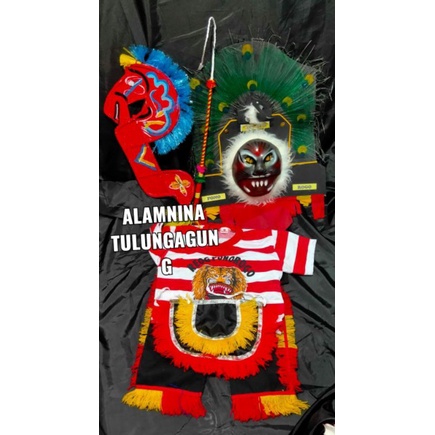 Jual setelan kaos reog ponorogo topeng dadak merak kuda lumping cambuk ...