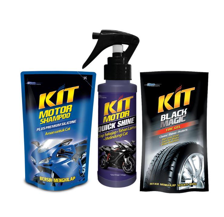 Jual Paket Kit Perawatan Motor (Kit Motor Quick Shine Pump 100 ml + Kit ...