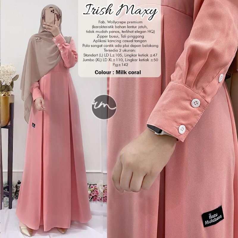 Jual GHUI ~ IRISH MAXY DRESS POLOS (ORI RATU MULABEES) | Shopee Indonesia