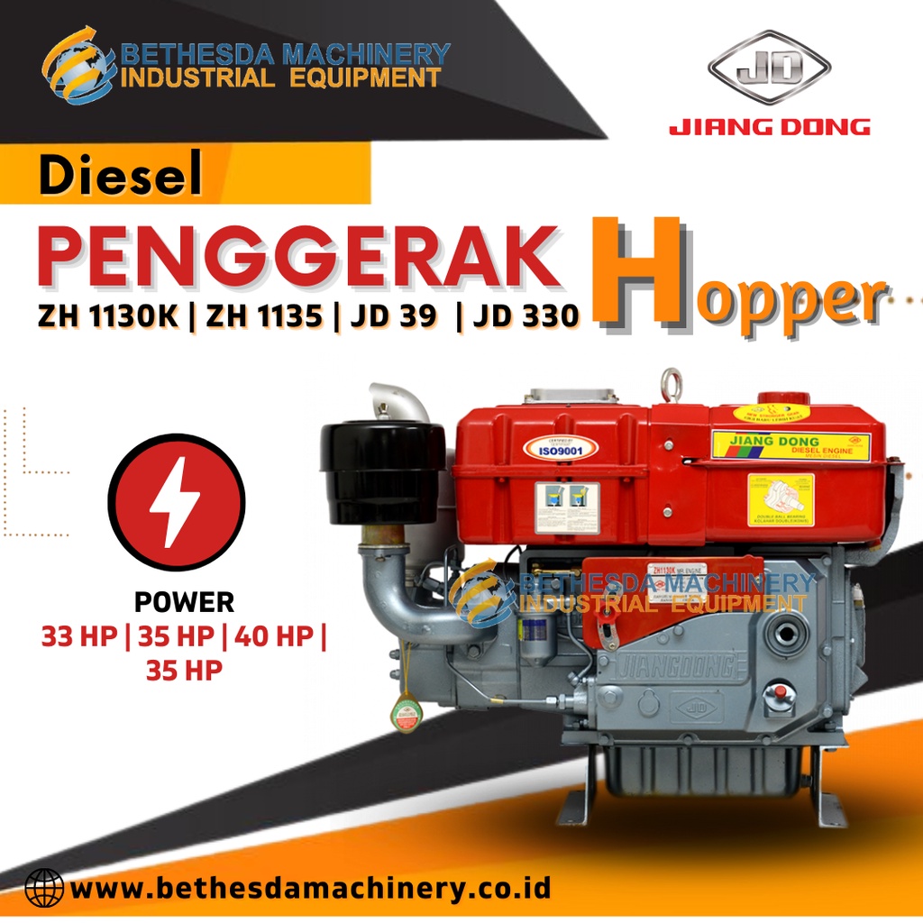 Jual mesin penggerak 30 HP / diesel Jiangdong 33 HP 35 PK 40Hp Hopper ...