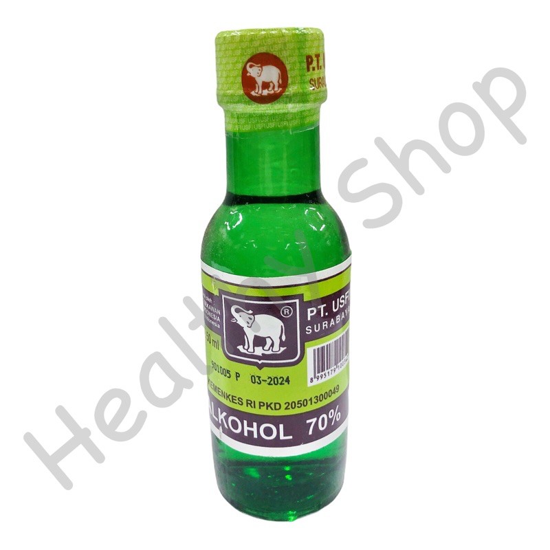 Jual Alkohol 70% Cap Gajah 50ml | Shopee Indonesia