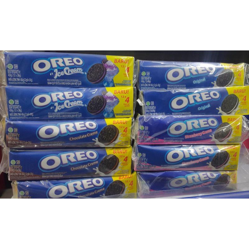 Jual Oreo 38gr kemasan box isi 12 harga murah varian lengkap | Shopee ...