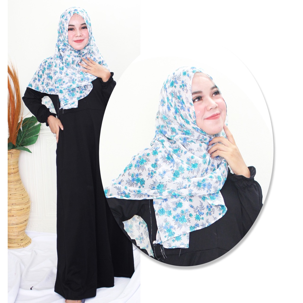 Jual Pashmina Hijab Motif Bunga | Shopee Indonesia