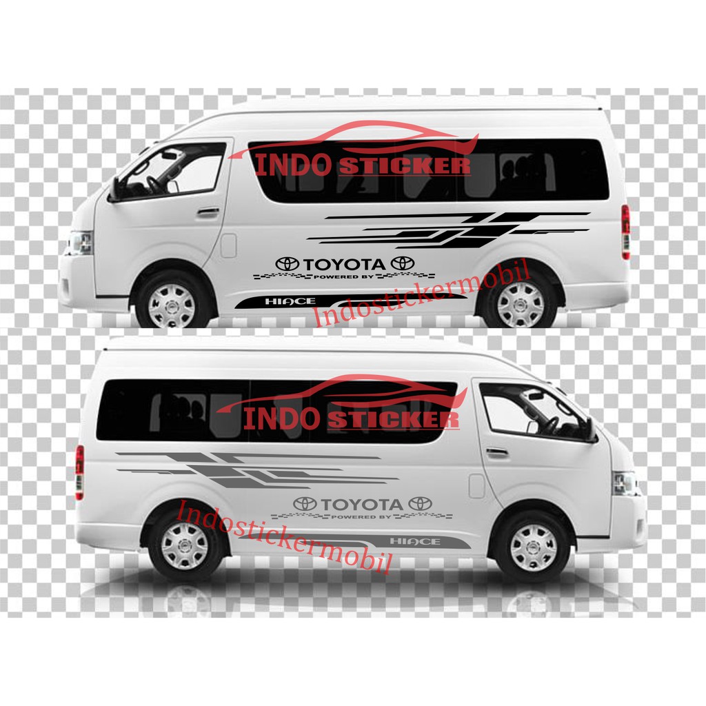 Jual STICKER MOBIL HIACE STIKER STICKER MOBIL HIACE FULL BODY SAMPING ...
