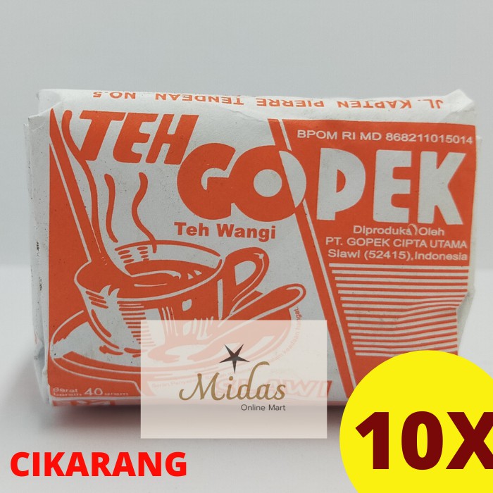 Jual Teh Gopek Merah 10 Pcs X 40 gram | Shopee Indonesia