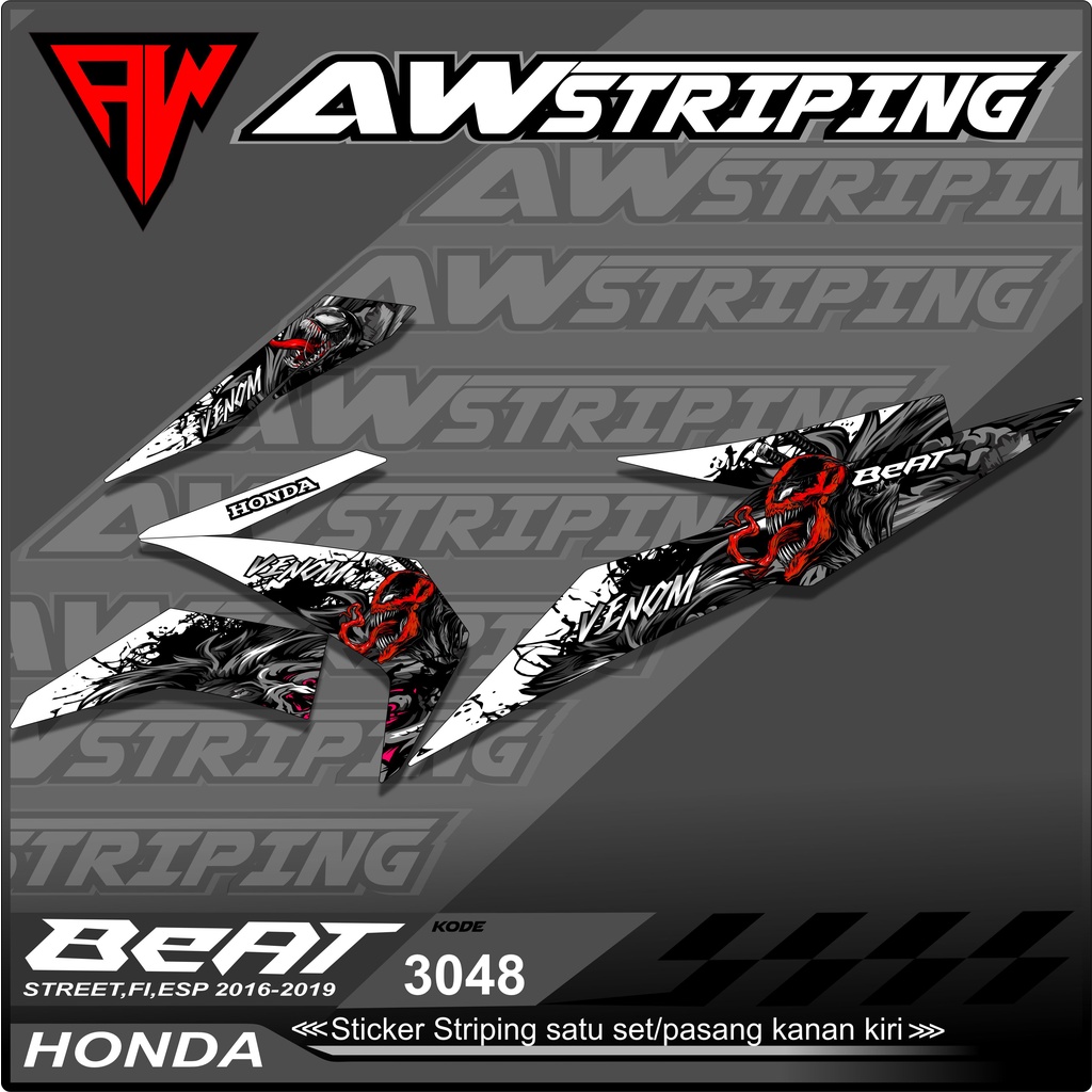 Jual Sticker Striping Lis Variasi Beat Street / Beat Fi Esp / Beat Fi ...