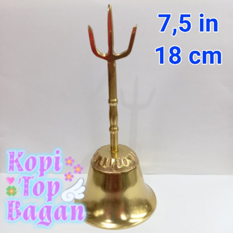 Jual Lonceng cakra / Lonceng alat sembahyang ukuran 7,5 inci ( 18 cm ...